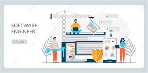 Web Developer Concept Vector For Landing Page Template Download On Pngtree