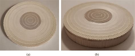 photo of the manufactured matching layer and lens antenna a top view