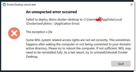 Docker Desktop Error Rdocker