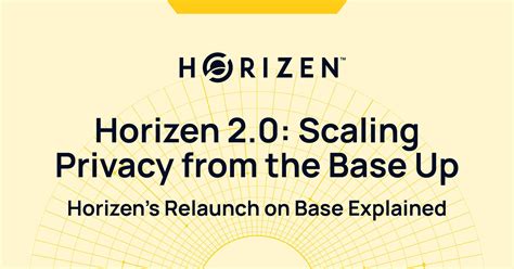 Horizen Relaunch The New Era Of Privacy