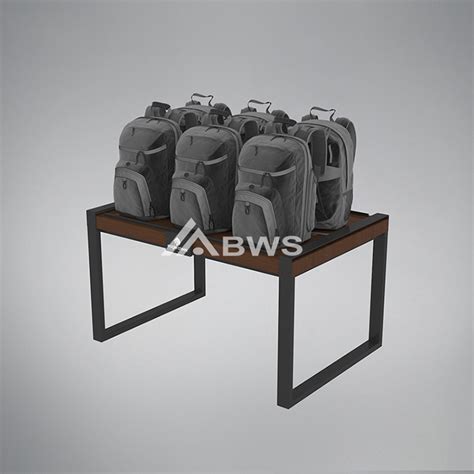 Recommend Custom Brand Retail Display Tables 6 Backpack Display Stand