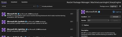 ML NET Introduction To Machine Learning With C