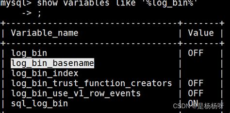 Mysql 查询日志、二进制日志、错误日志、慢查询日志是杨杨呀的博客 Csdn博客