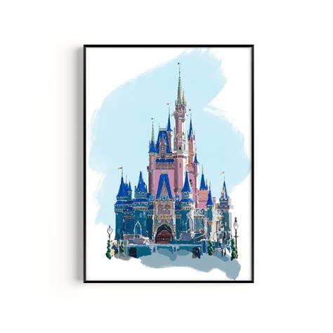 Magic Castle Art Print A3 Natalie Cass Art Wolf And Badger