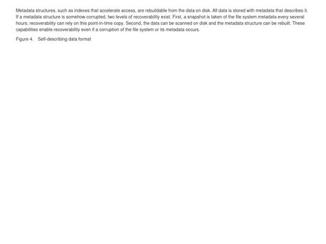 Self Describing Data Format To Ensure Metadata Recoverability
