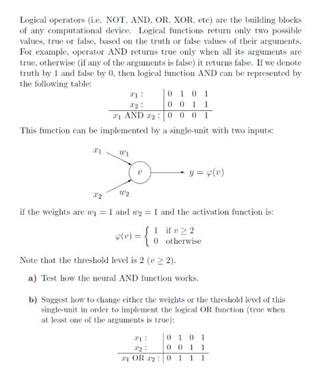 logical operators i e not and or xor etc are