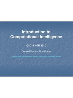 Introduction To Computational Intelligence Introduction To Computational Intelligence Pdf