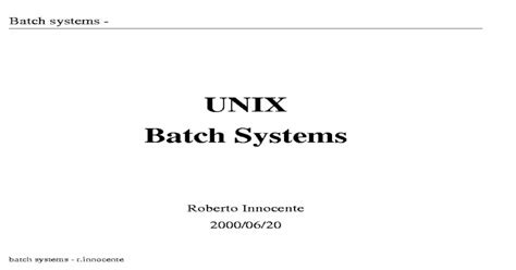 Pdf Peoplesissaitinnopubsbatch Completepdf · Batch Systems