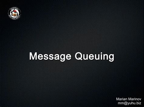 message queuing gearman mosquitto kafka and rabbitmq ppt