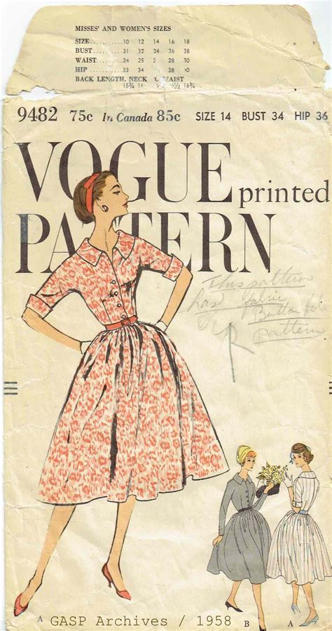 vogue 9482 1958 pdf size 14 gasp archives