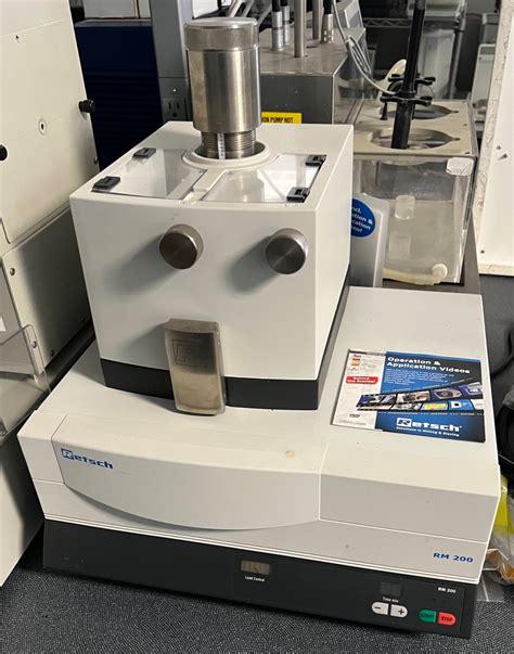 Retsch Rm 200 Retsch Rm200 Mortar Grinder Retsch Mortar Grinder Used