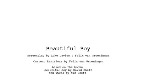 Here Is The Beautiful Boy Script Rscreenwriting