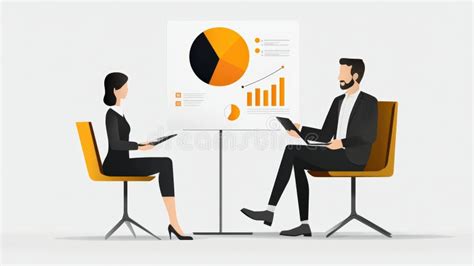 Business Presentation With Data Visualization Stock Illustration Illustration Of Indicator
