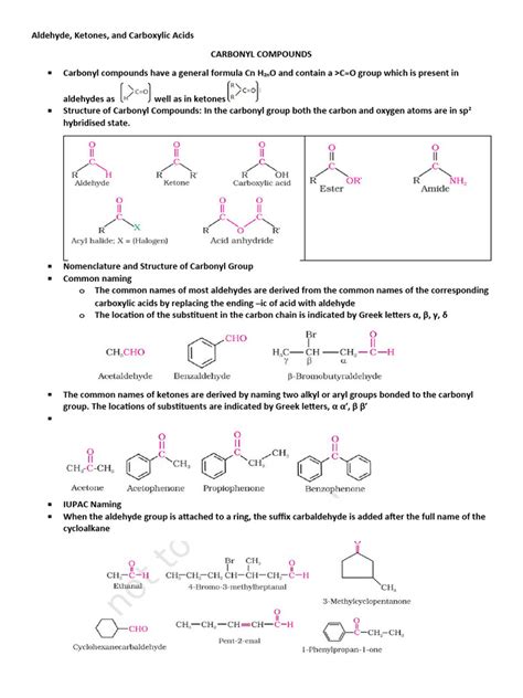 Board Test Aldehydes Pdf Aldehyde Ketone