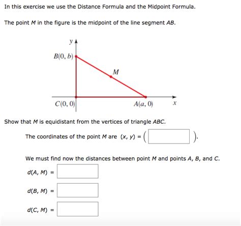 solved in this exercise we use the distance formula and the