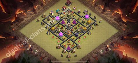 Best Max Levels War Base Th8 With Link Hybrid 2025 Town Hall Level 8