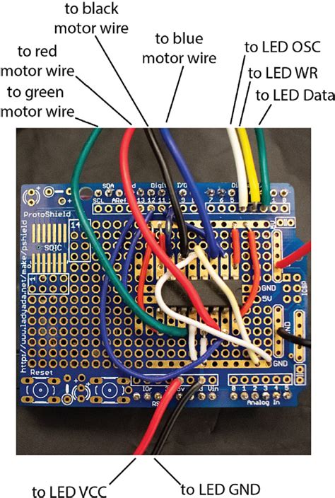 Wiring For LED Array Microscope Photograph Shows The LED Array And Download Scientific Diagram