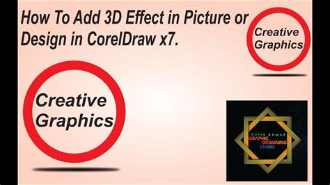 How To Add 3d Effect In Picture Or Design In Coreldraw X7 Design