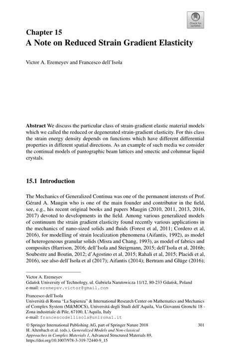 Pdf A Note On Reduced Strain Gradient Elasticity