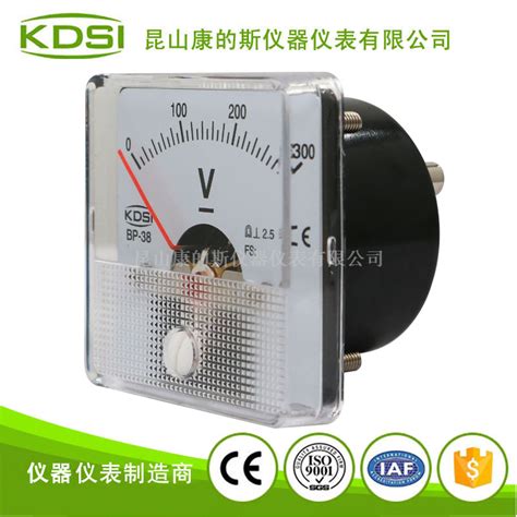 指针式直流电压表bp 38 Dc300v 指针式直流电压表 指针表头伏特表 Ce认证电压表 供应 昆山康的斯仪器仪表有限公司