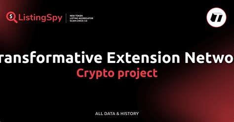 Transformative Extension Netwo Crypto Project Tenai Token Listings Events Analysis