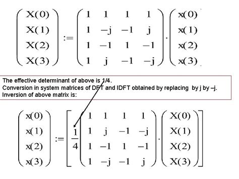 Dft And Fft Fft Is An Algorithm To