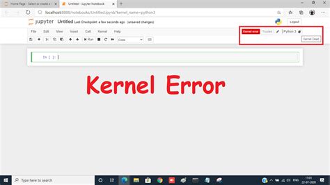 kernel error jupyter notebook tech……answers