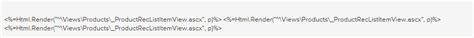 C Render String As Code In A Web Forms View Stack Overflow
