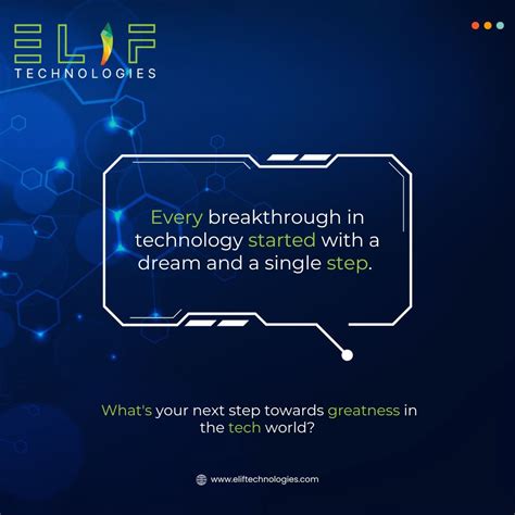 Tech Dreams Begin Here 💭 Elif Technologies Posted On The Topic Linkedin
