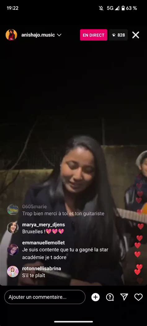 réact star academy on twitter anisha en live et dans sa langue