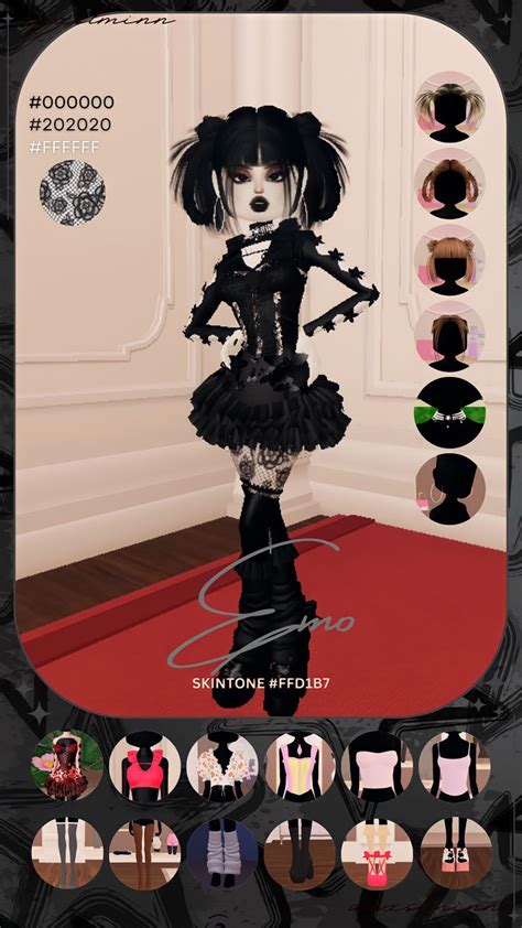 Dti Theme Emo Non Vip Scene Dress Emo Dresses Emo Outfit Ideas