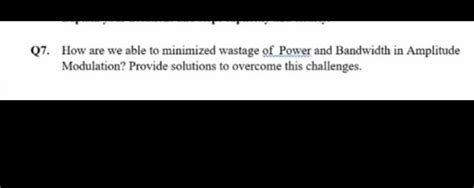 Solved 27 How Are We Able To Minimized Wastage Of Power And