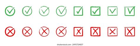 Check Marks Doodle Set Checkbox Checklist Stock Vector Royalty Free 2468485235 Shutterstock