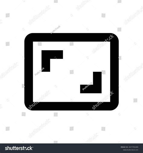 Aspect Ratio Icon Flat Style Design Stock Vector Royalty Free 2077791409
