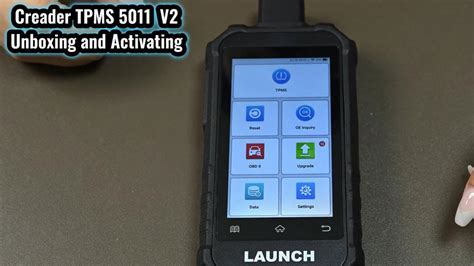 Launch Creader Tpms 5011 V2 Tpms Tool Unboxing And Activation Obdii365