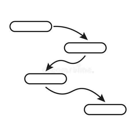 flowchart vector shapes arrow connection lines abstract layout design