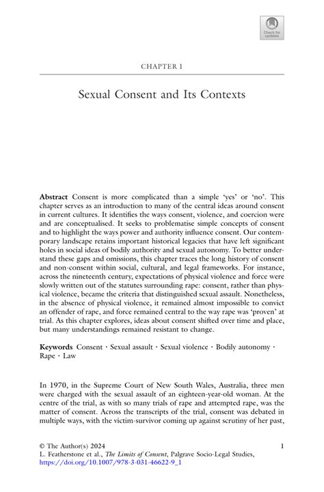 PDF Sexual Consent And Its Contexts