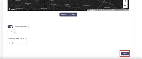 Custom Delivery Radius