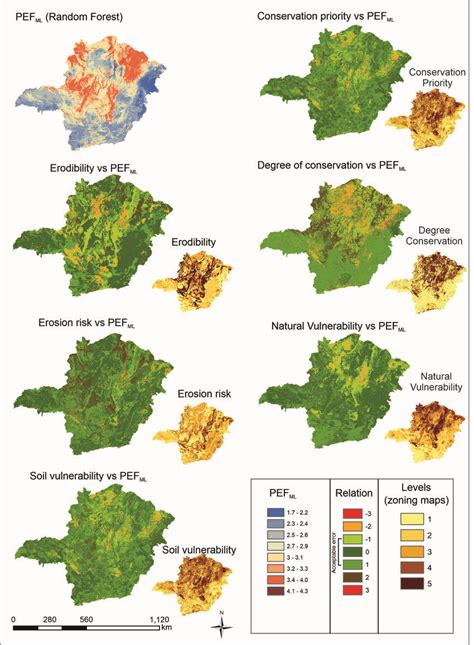 Maps Of The Relationship Between The Environmental Fragility Map Download Scientific Diagram
