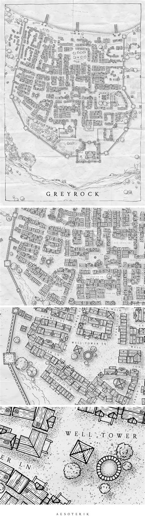 Detailed RPG City Map