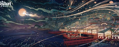 1200x480 Resolution Genshin Impact Fantasy City 1200x480 Resolution