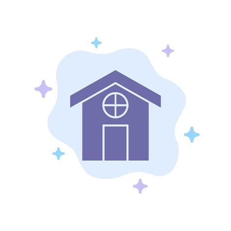 City Construction House Blue Icon On Abstract Cloud Background 15262923 Vector Art At Vecteezy