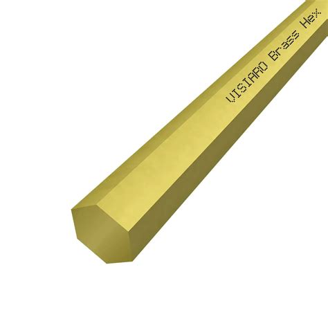 Visiaro Hard Brass Hex Bar 1ft Outer Dia 9 Mm Pack Of 1