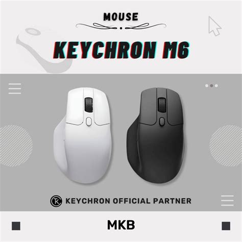 Keychron M6 Lightweight Customizable Side Macro Button Ergonomic Design