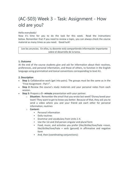 Week 18 Instructions Task Assignment Final Assignment Jose Lucay Udocz