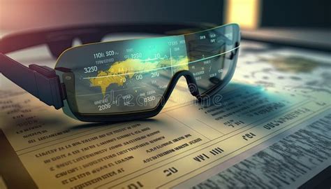 Smart Ar Glasses Technology Concept Customer Using Ar Application To Monitoring Check Alert