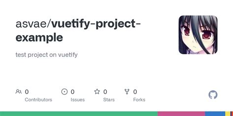 Github Asvaevuetify Project Example Test Project On Vuetify