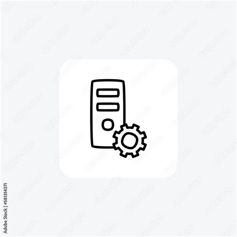 Pc Hardware Fully Editable Vector Fill Icon Stock Vector Adobe Stock