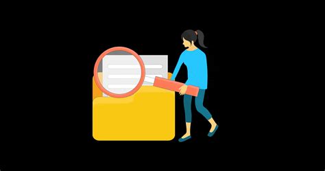Searching Document On Folder 33058474 Stock Video At Vecteezy