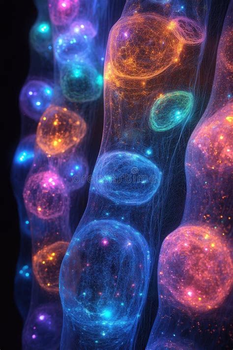 Bright Organic Textures Mimic The Appearance Of Biofilms Under Magnification Vibrant Microbial